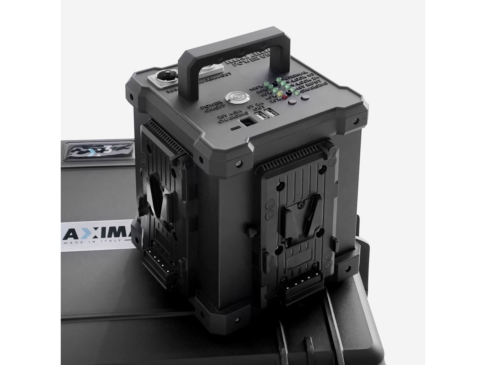 Maxima Battery Box LED Akku Station Die ist ein tragbarer