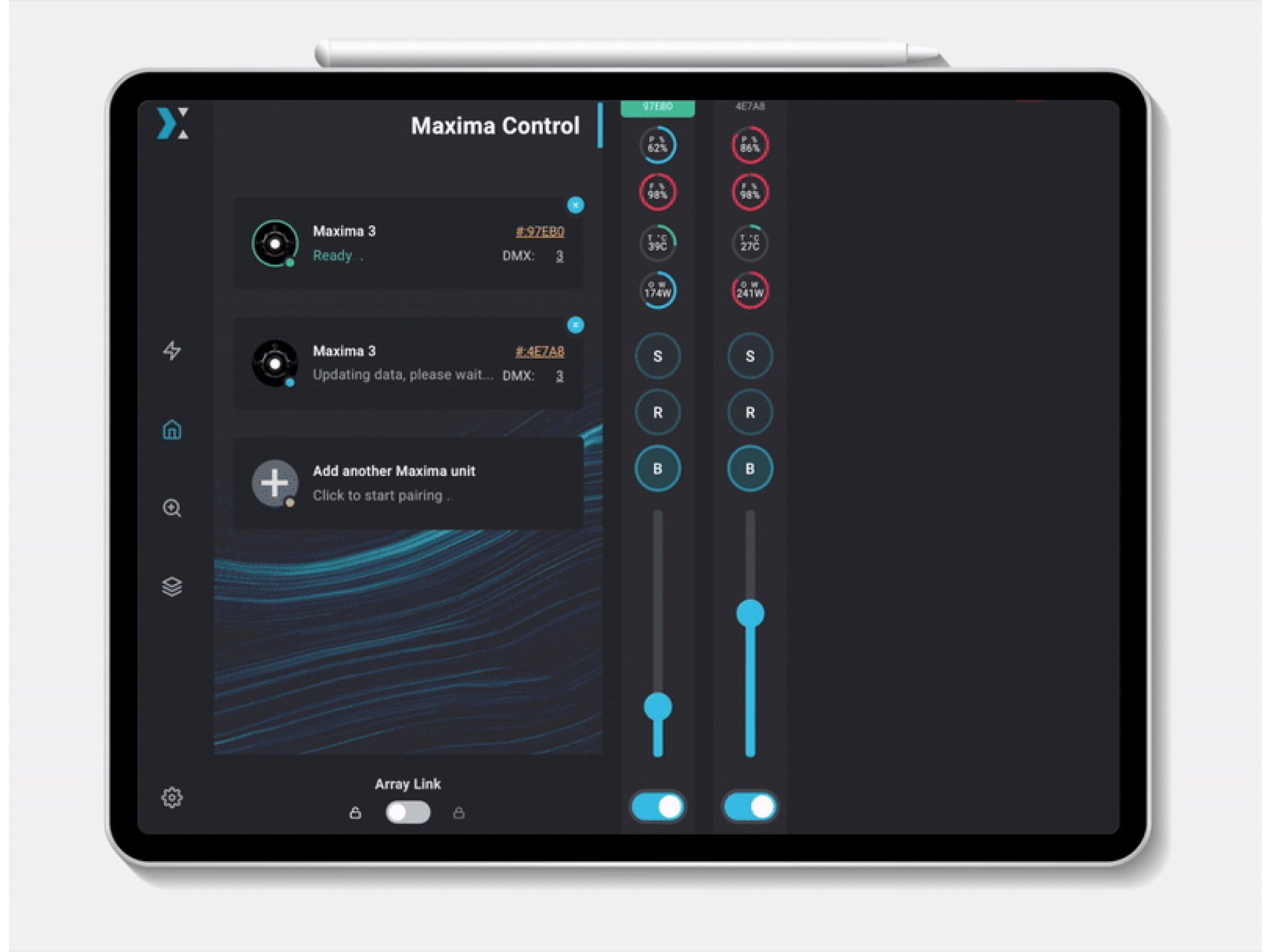 Maxima-App Maxima LED Steuerung von bis zu 8 mit einem